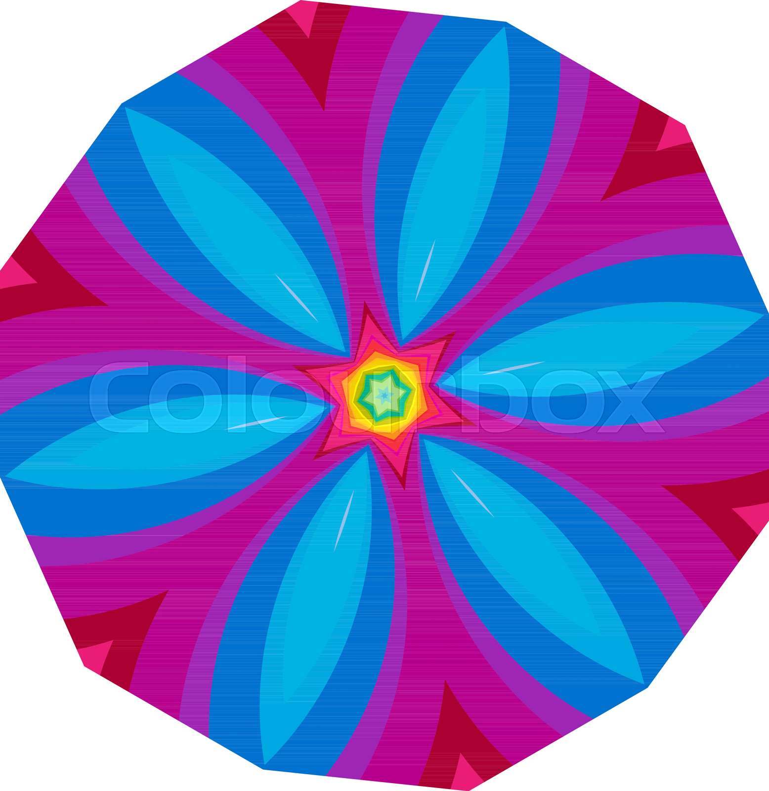Graphic Flower design | Stock vector | Colourbox