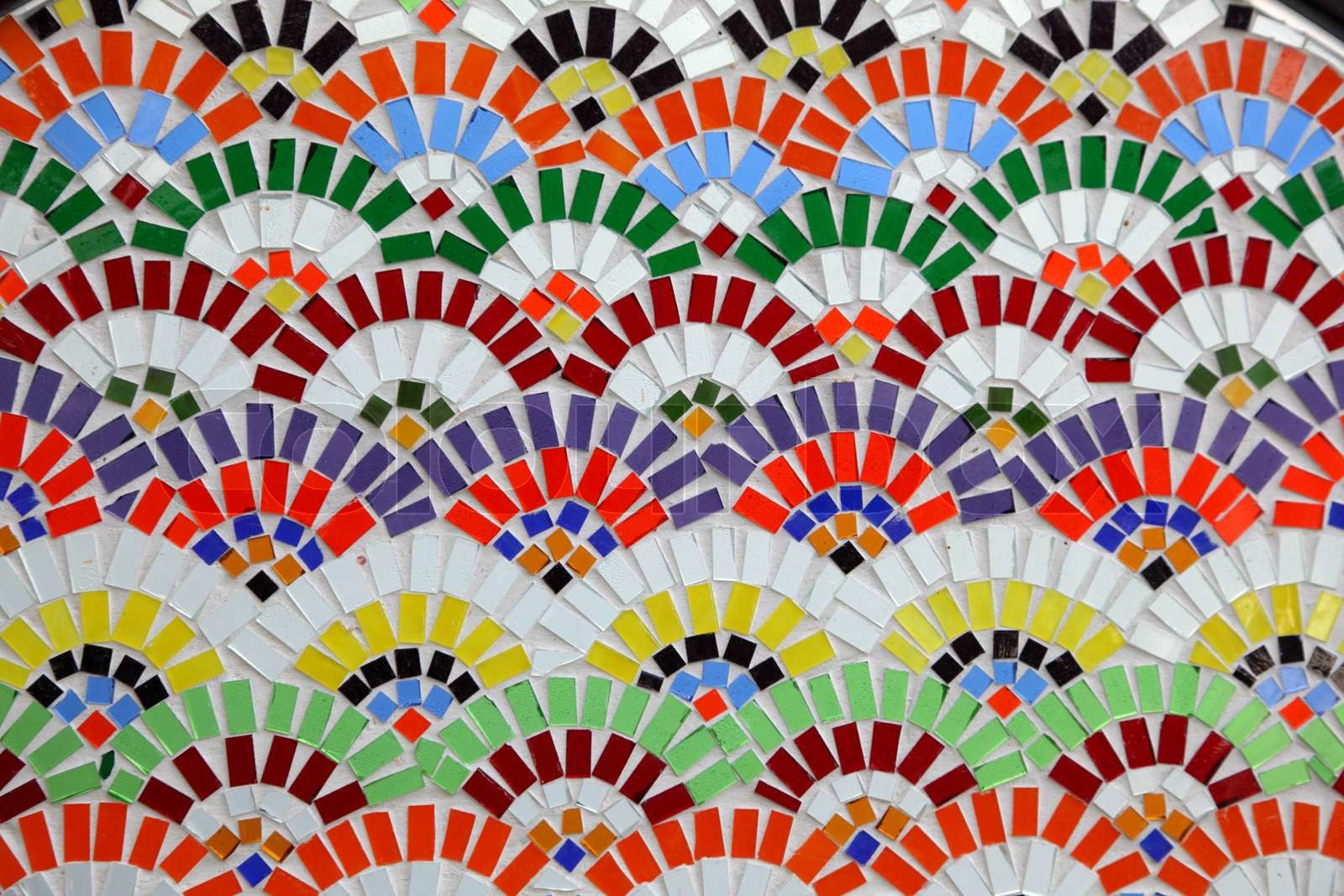 Colorful mosaic wall photographed in Istanbul, Turkey | Stock image ...