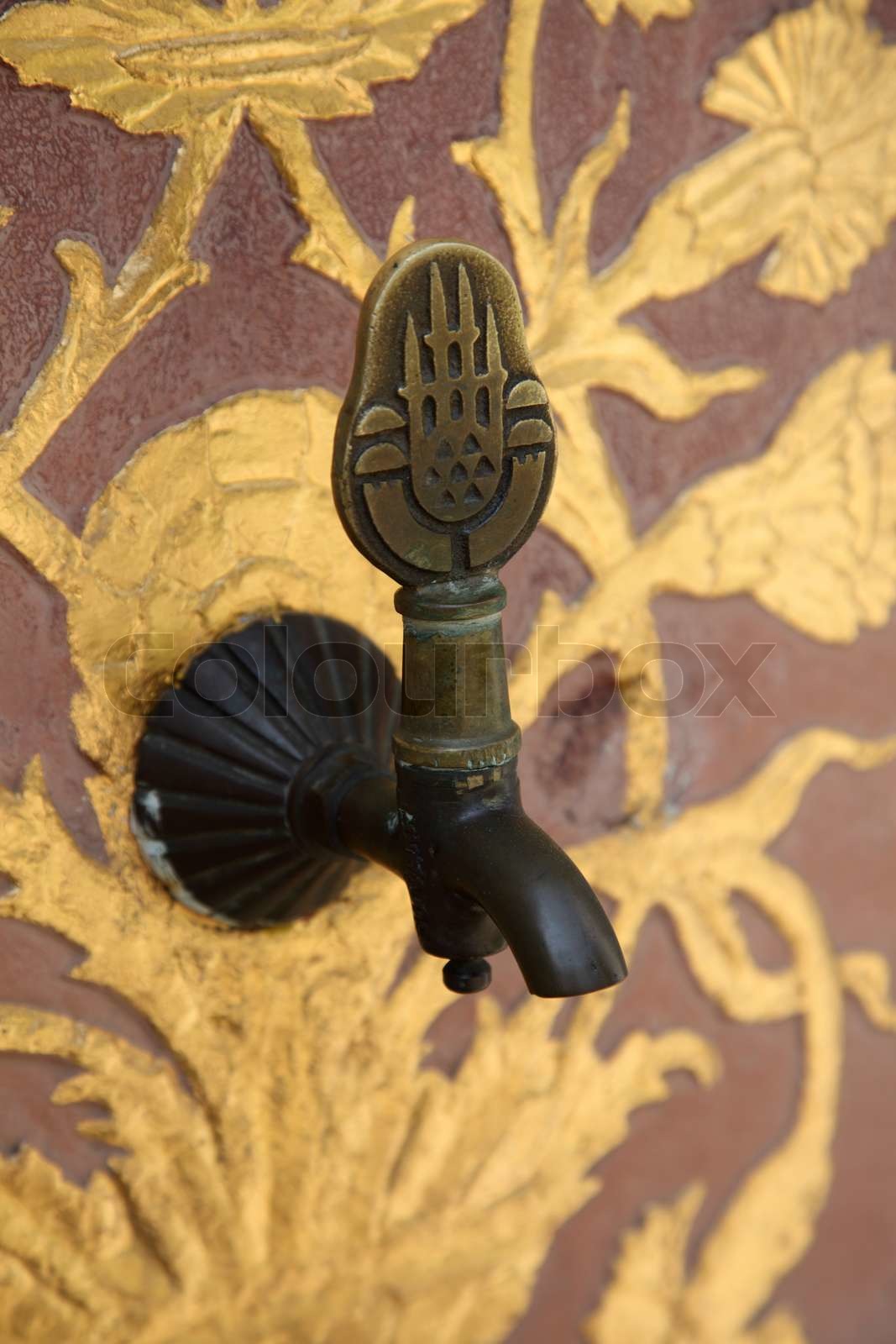 Water tap in Topkapi Palace in Istanbul, Turkey | Stock image | Colourbox