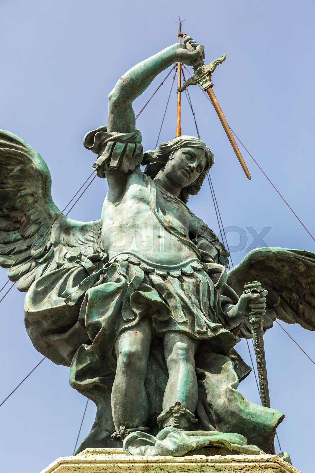 Statue of Saint Michael in Rome | Stock image | Colourbox