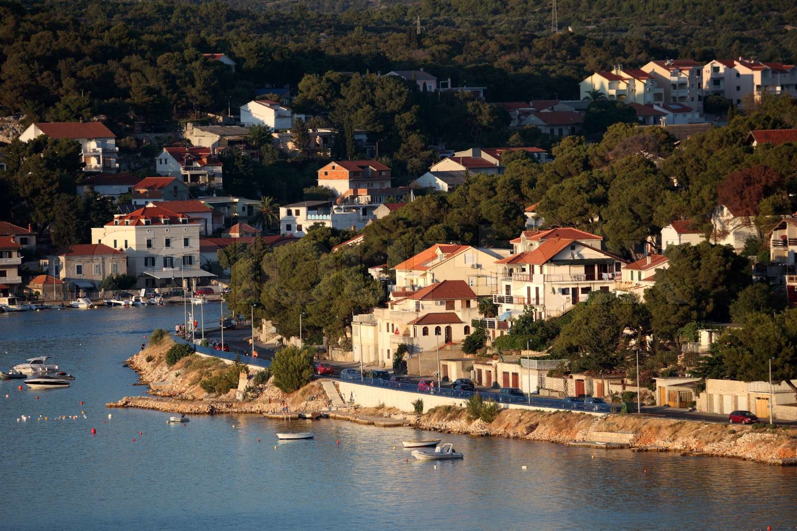 Adriatic resort town Tisno, Croatia | Stock image | Colourbox