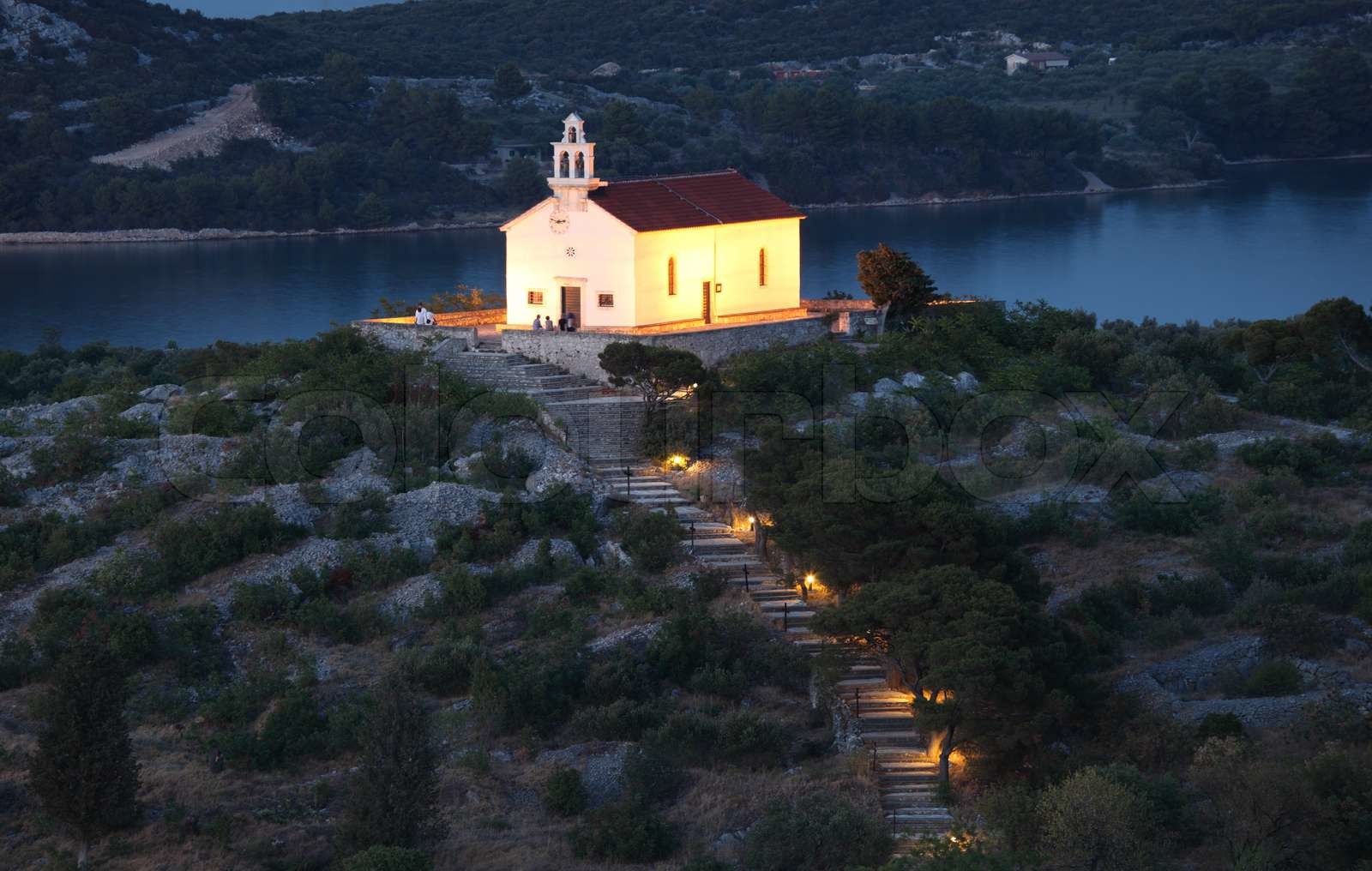 Church in Croatian town Murter | Stock image | Colourbox