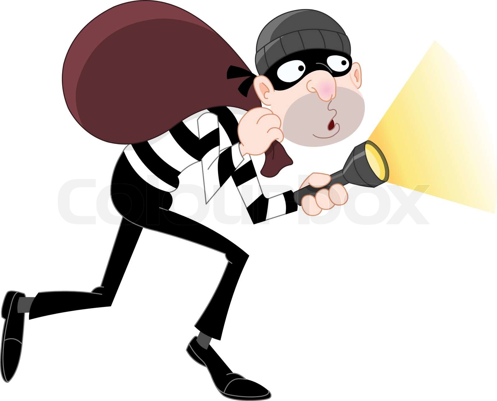 snigende tyv | Stock vektor | Colourbox