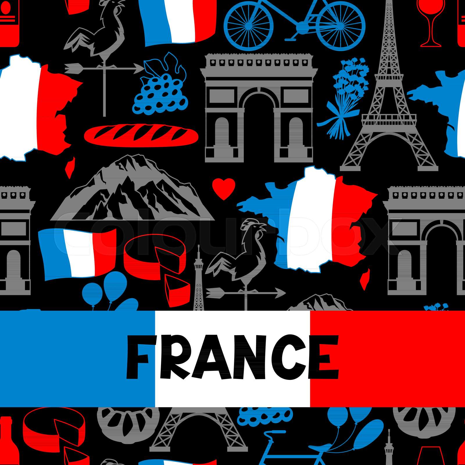 France background design. | Stock vector | Colourbox