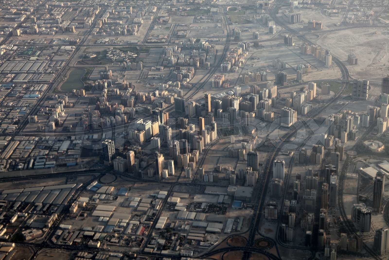 Aerial view of Dubai, United Arab Emirates | Stock image | Colourbox