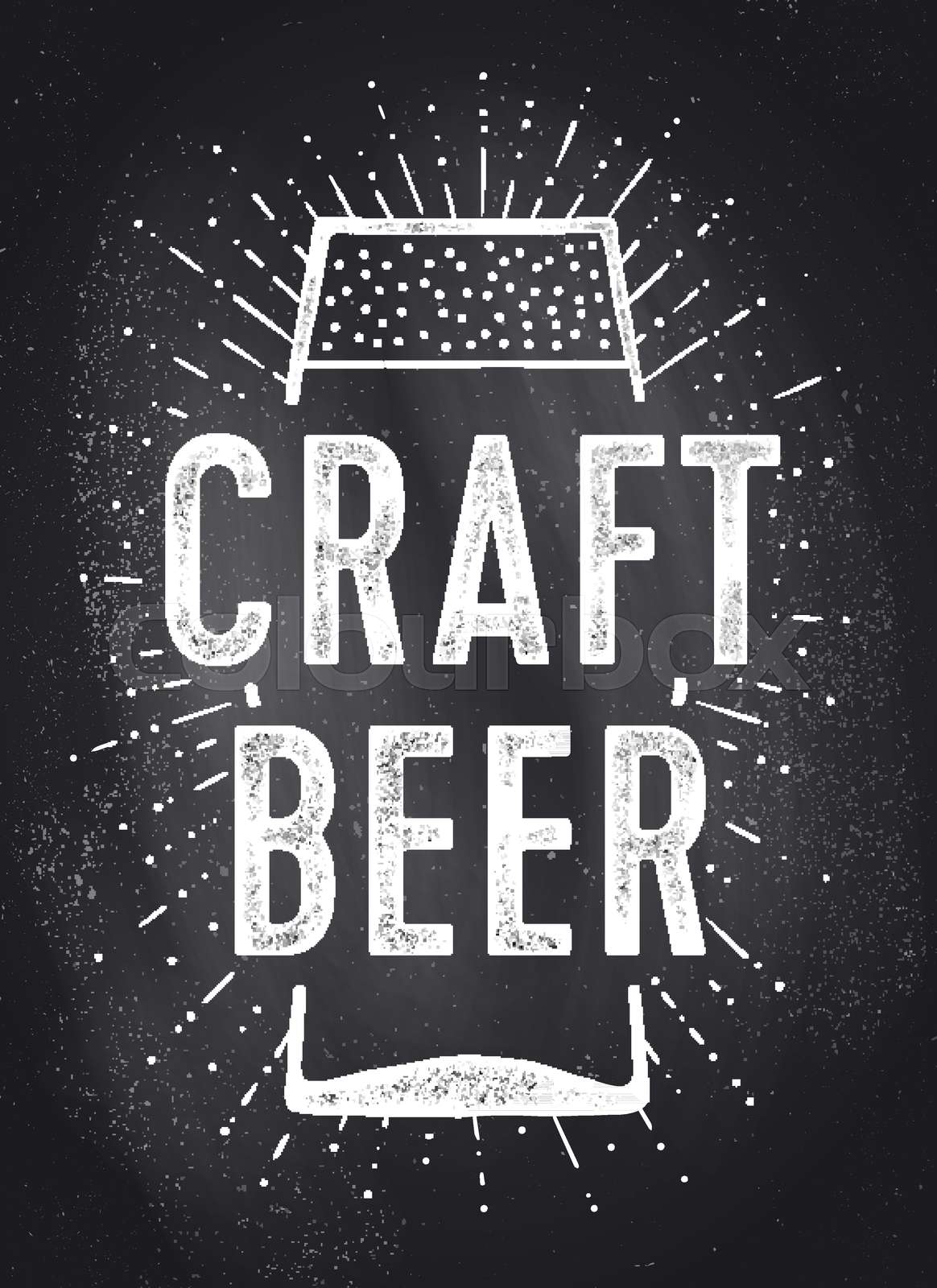 Craft Beer. Poster or banner | Stock vector | Colourbox