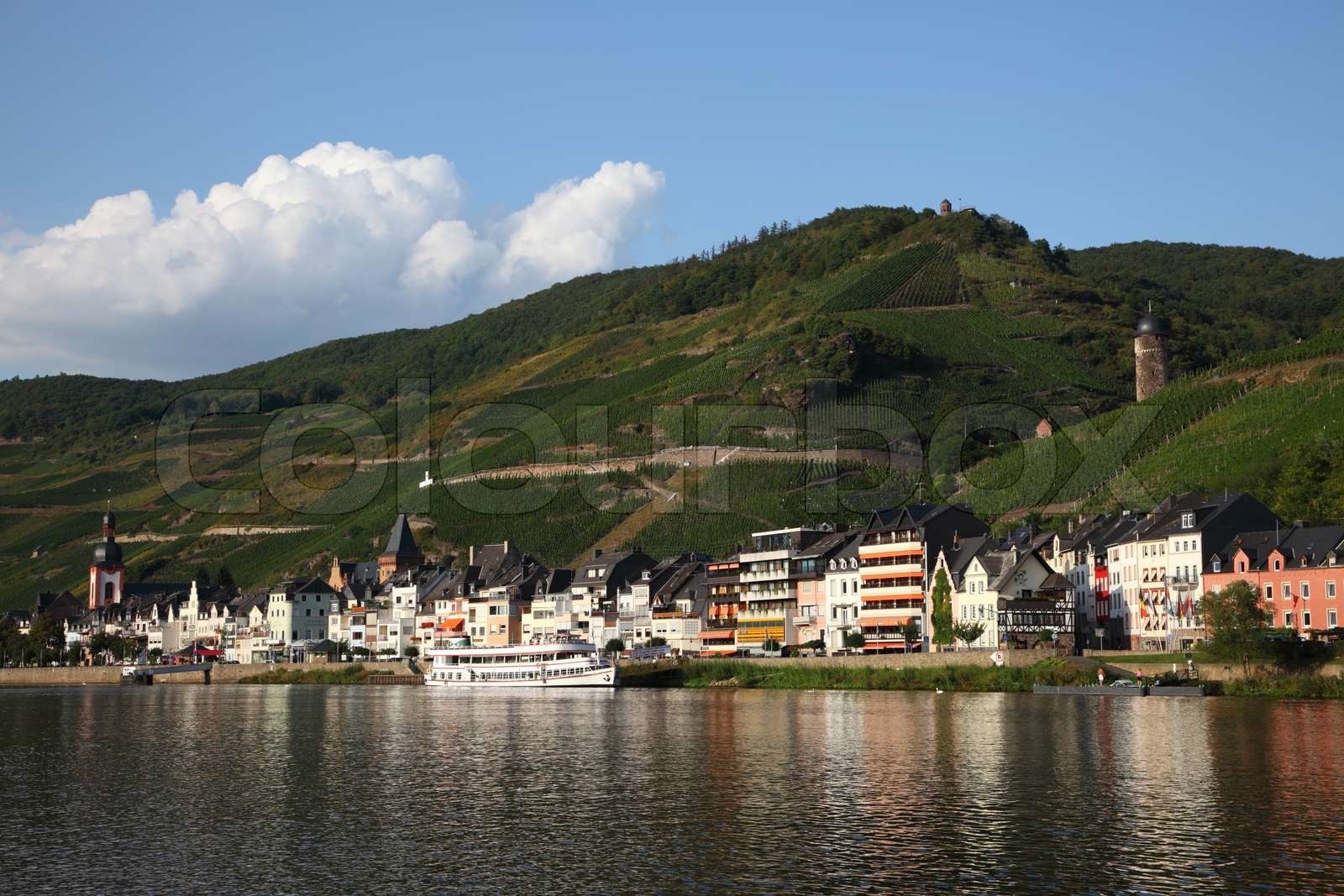 Town Zell, Mosel River, Germany | Stock image | Colourbox