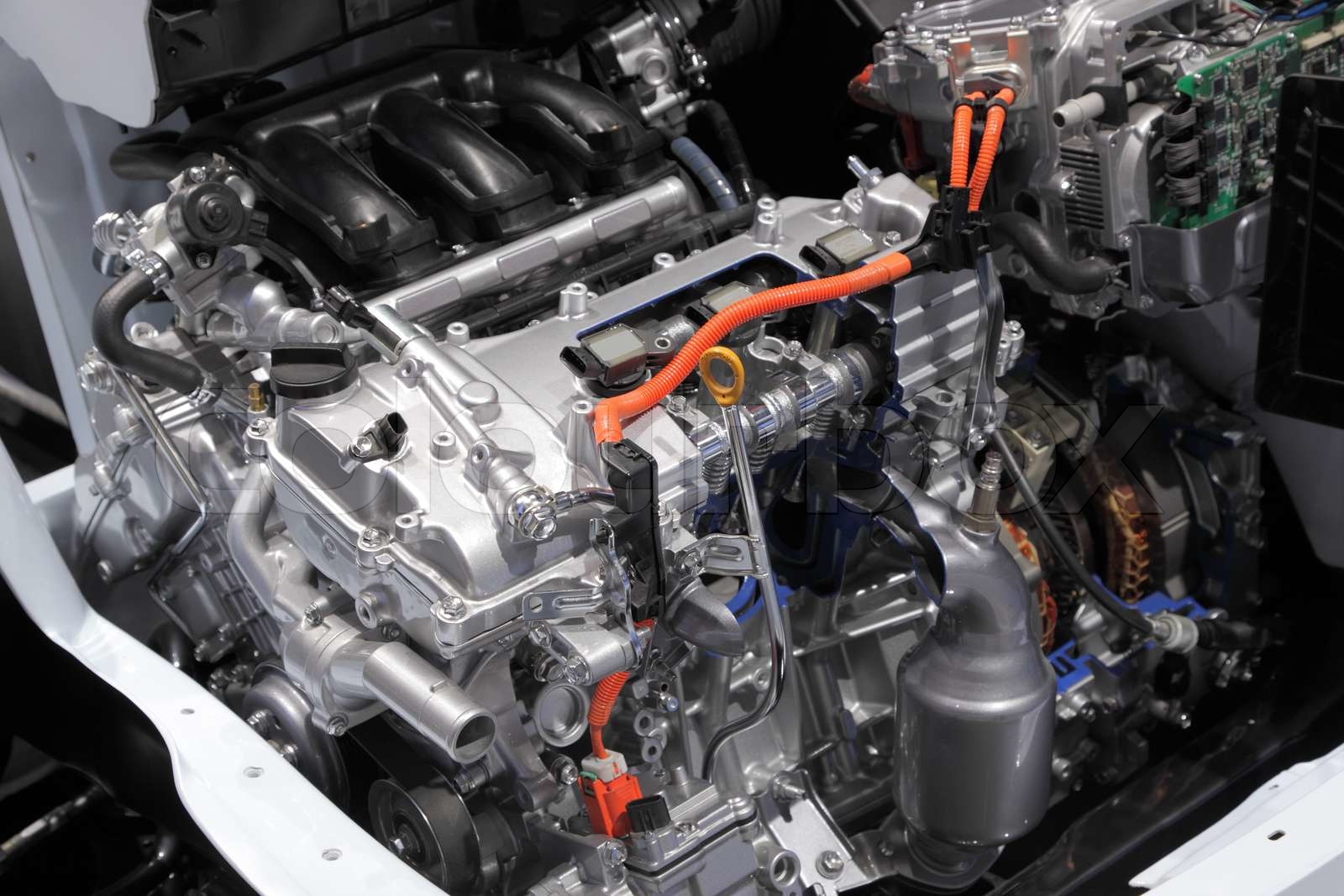 Motor of a hybrid | Stock image | Colourbox