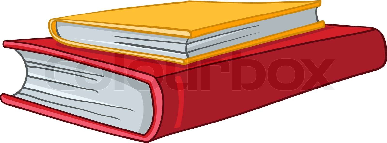 Cartoon Home Bücher auf weißem Hintergrund | Stock-Vektor | Colourbox