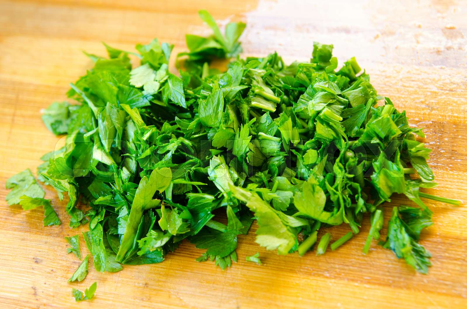 Chopped Parsley Stock Image Colourbox