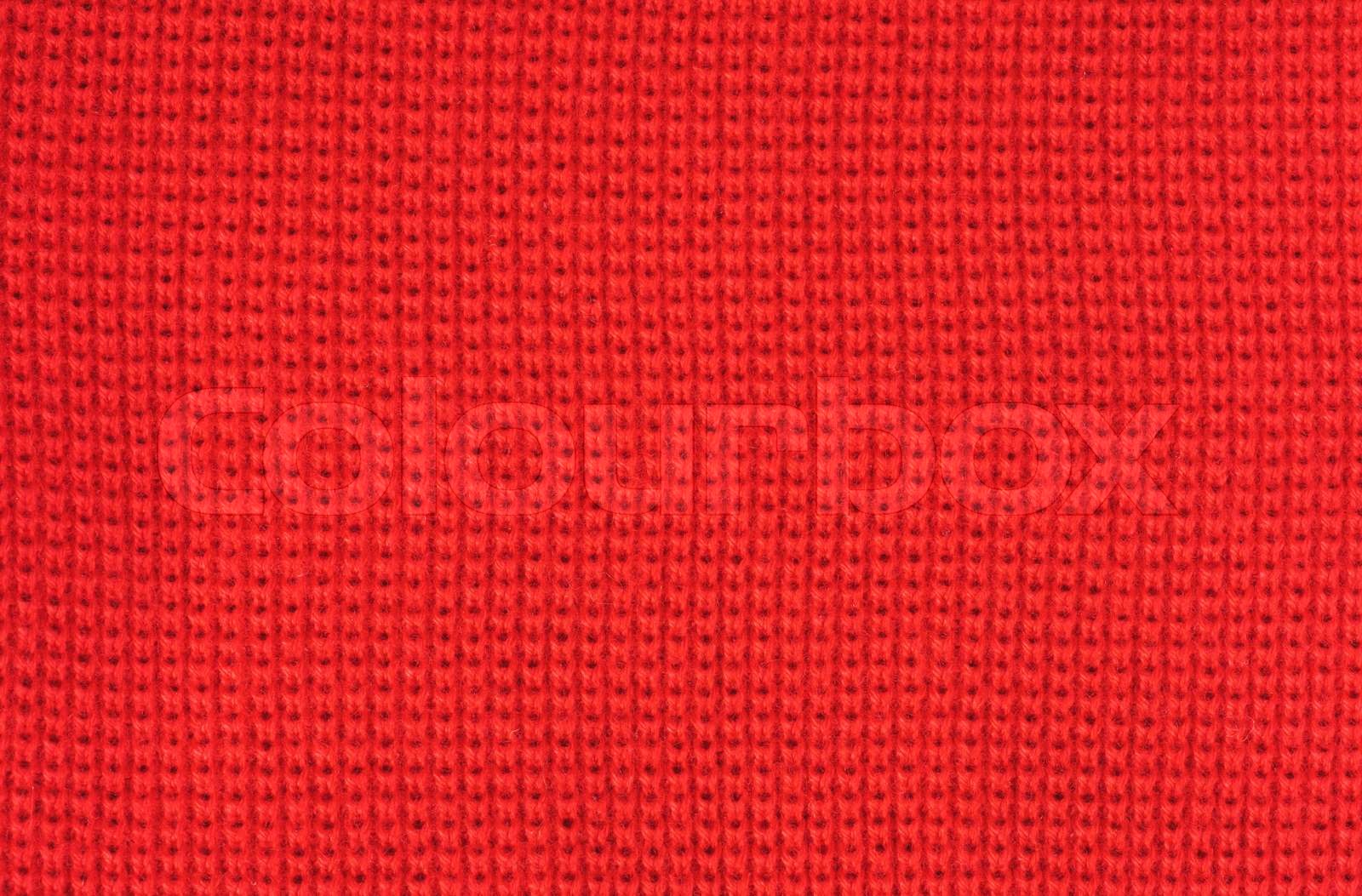 Stoff rot Wolle Hintergrund | Stock Bild | Colourbox