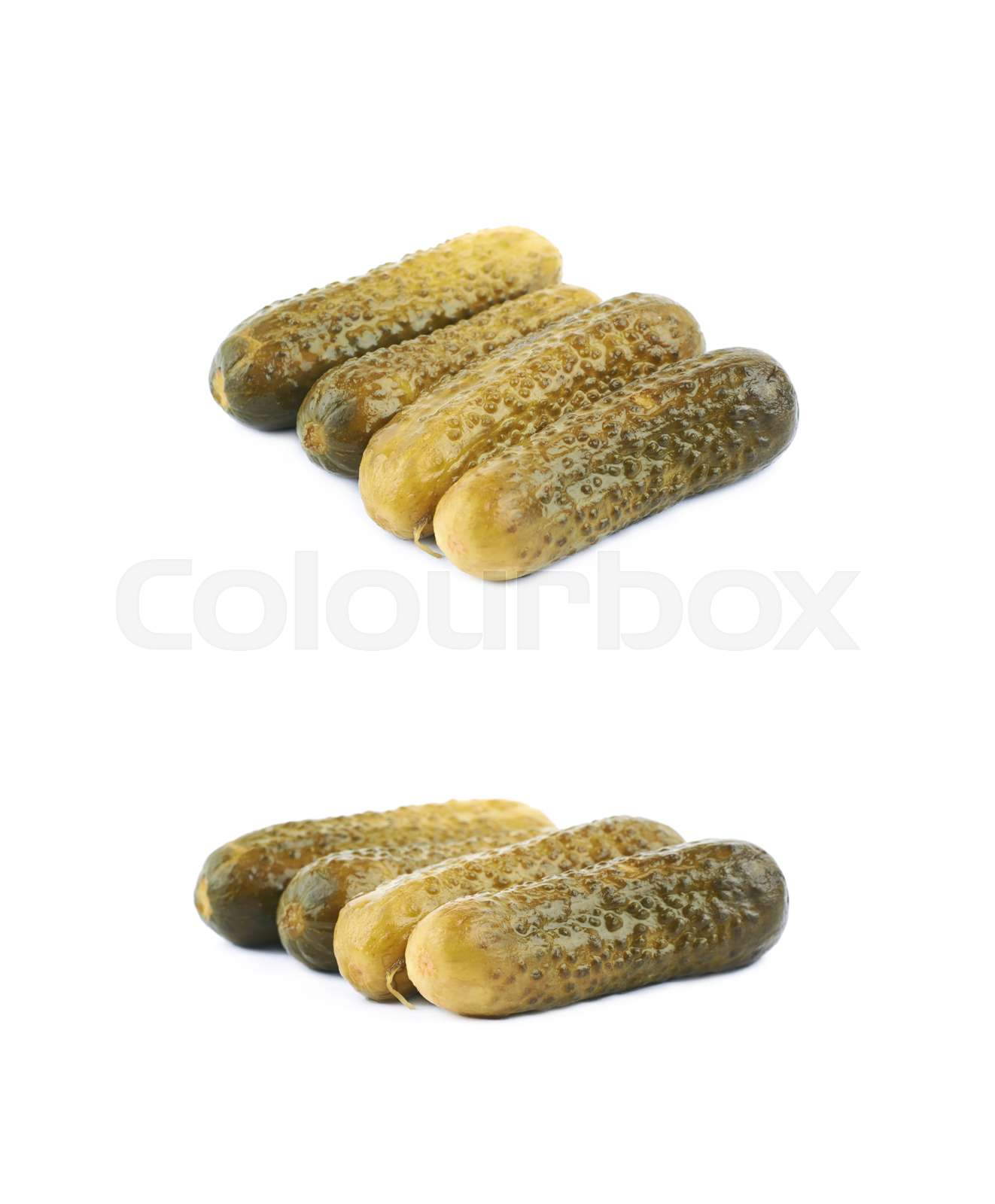 Pile of pickles isolated | Stock image | Colourbox