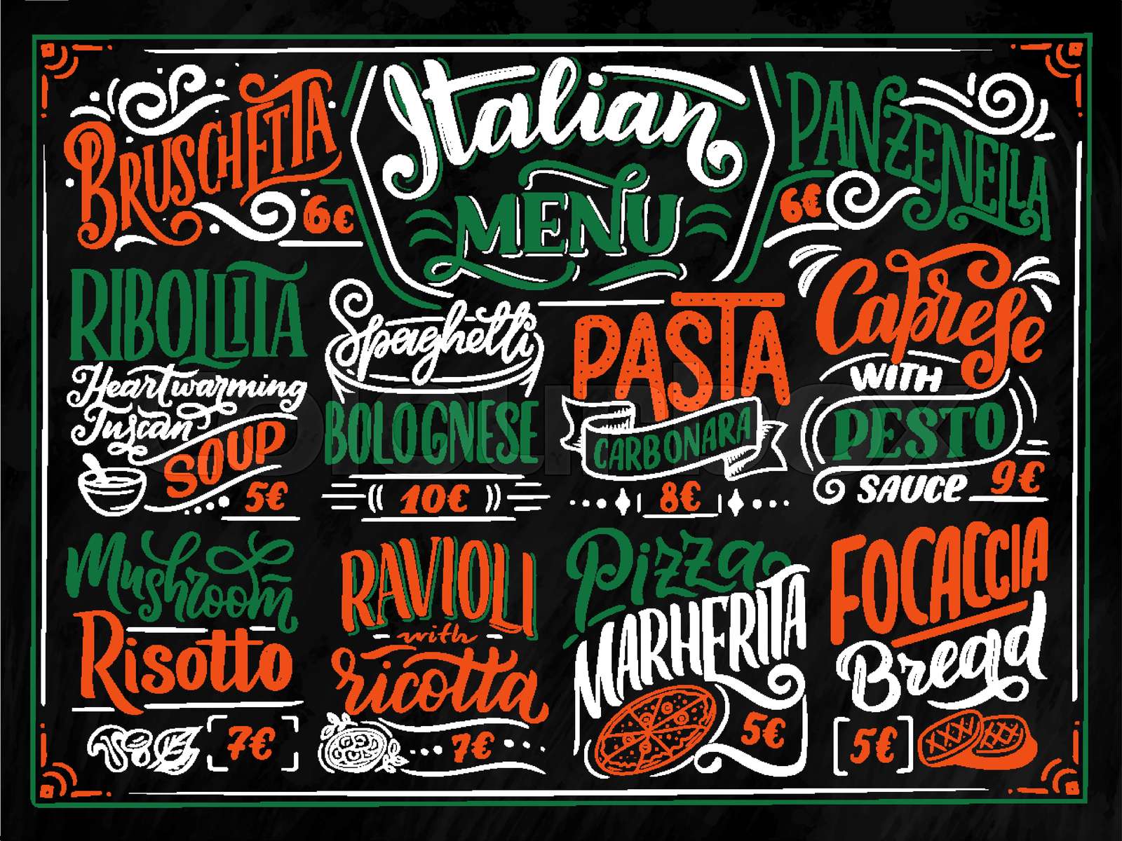 Italian Restaurant Menu Cover