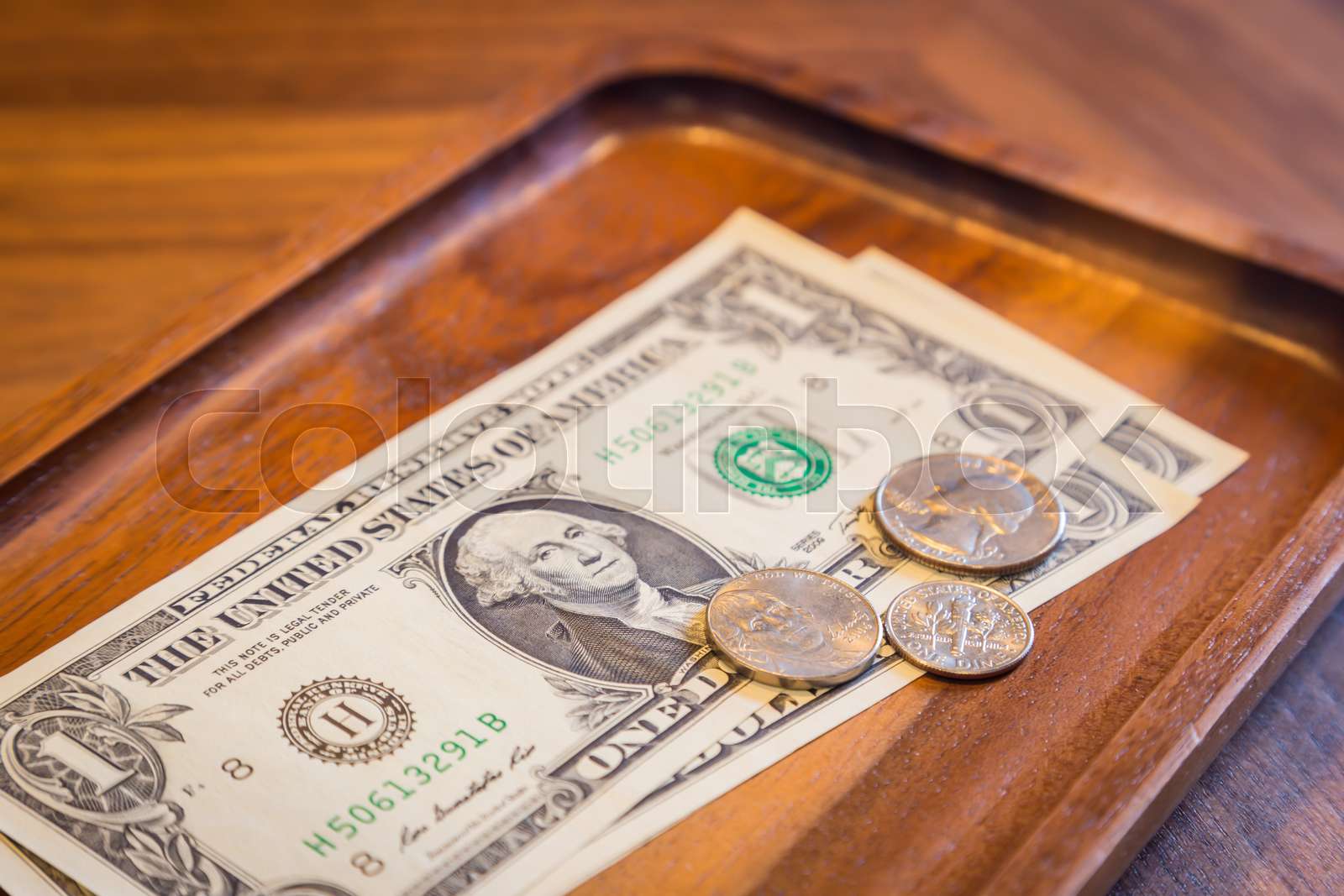 Gratuity money tips, fee charge. | Stock image | Colourbox