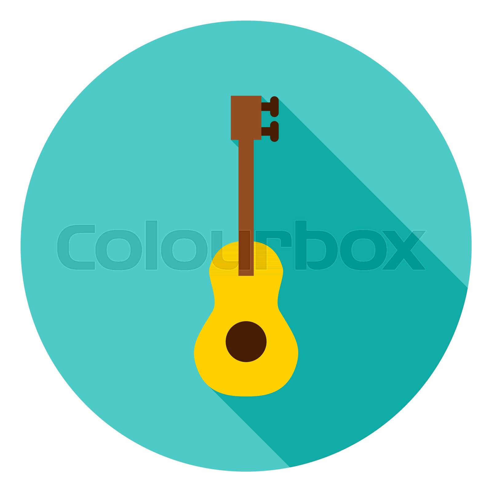 Guitar Circle Icon | Stock vector | Colourbox