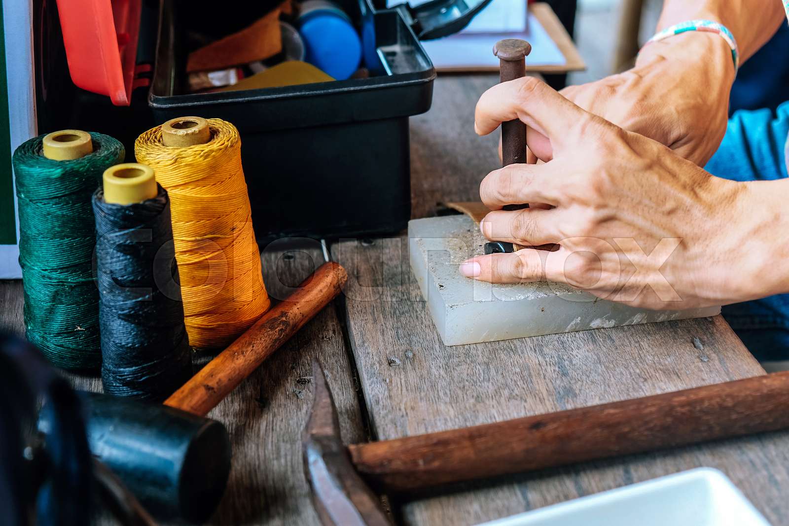 craftsman working | Stock image | Colourbox