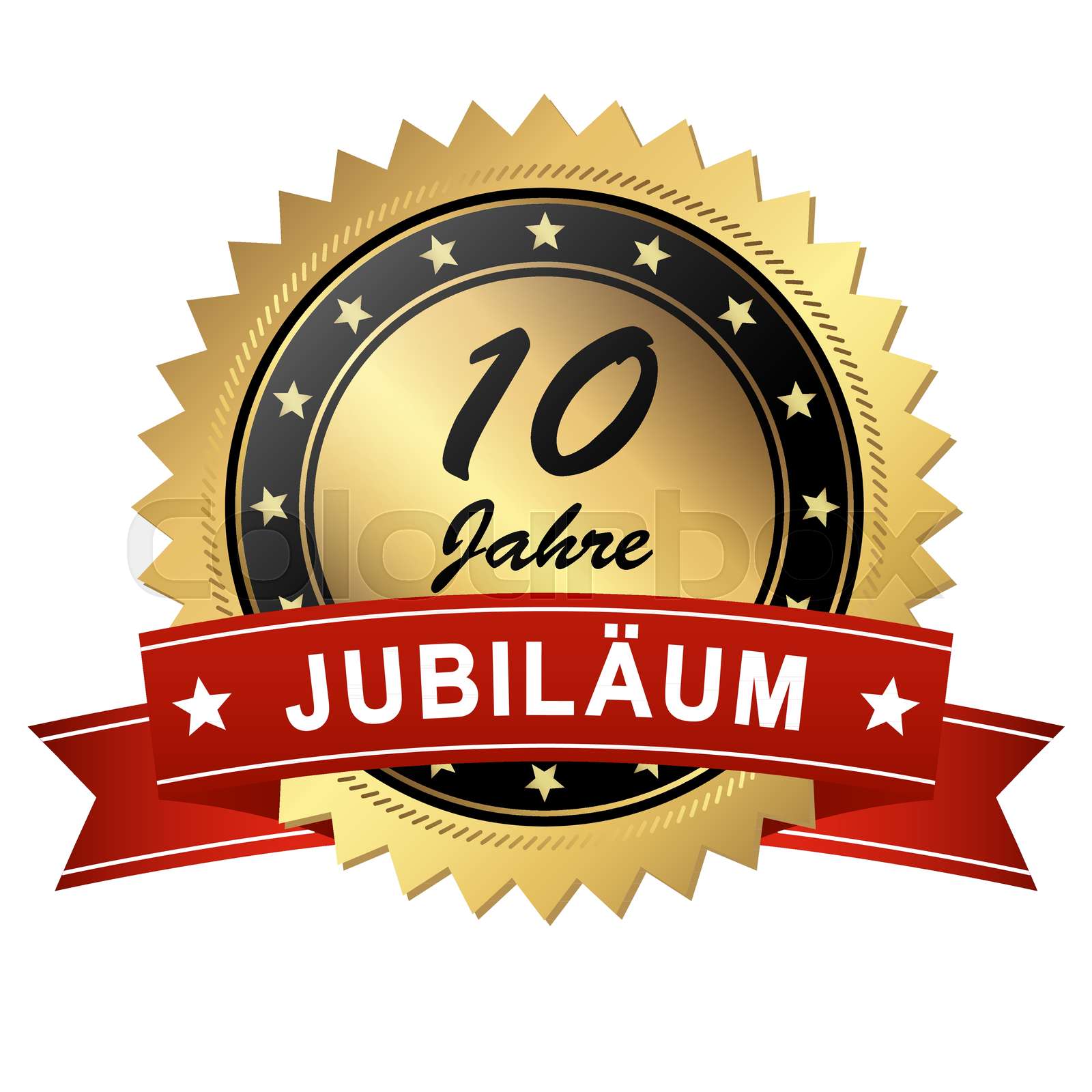 jubilee medallion - 10 years | Stock vector | Colourbox