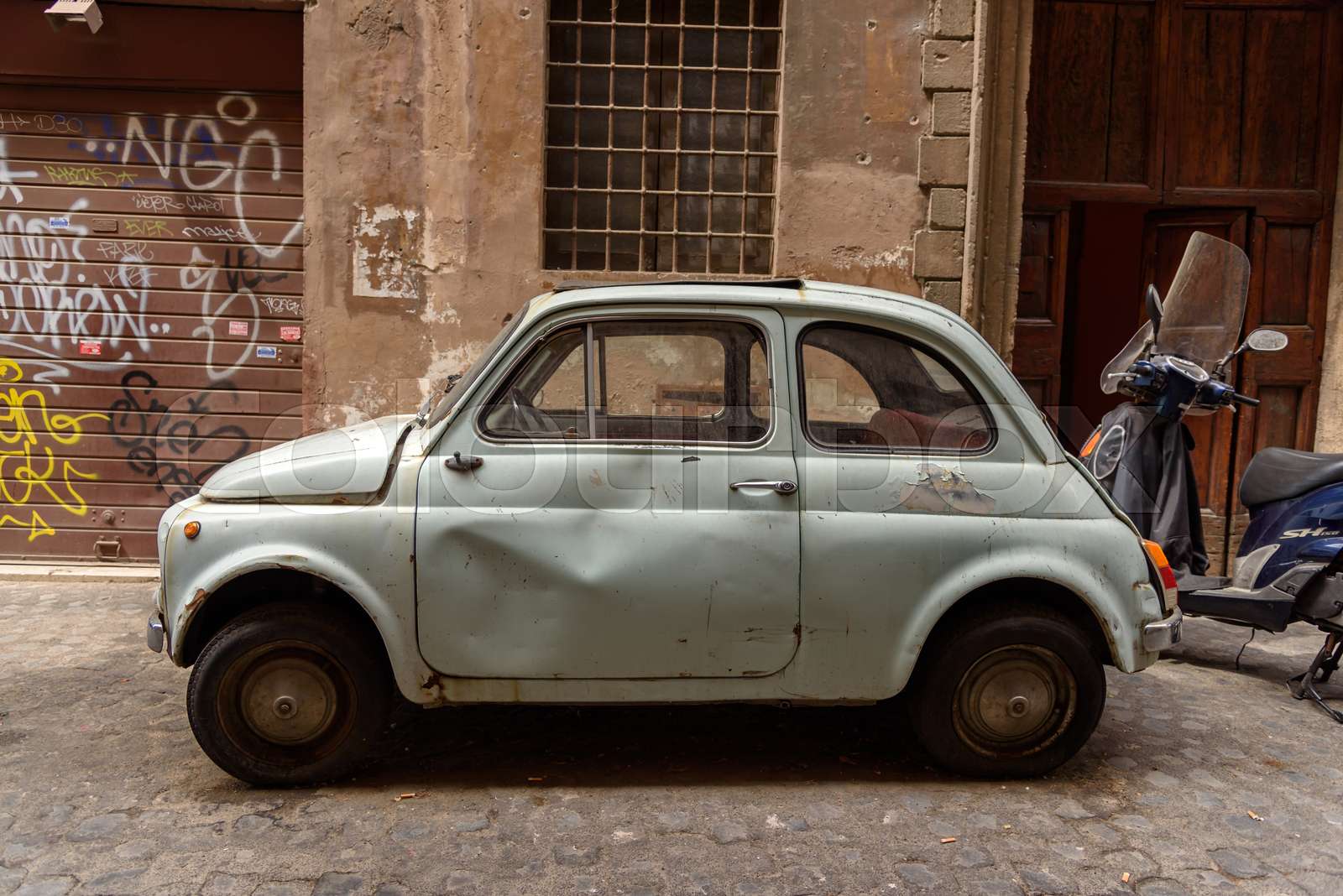 fiat, bil, gammel | Stock image | Colourbox