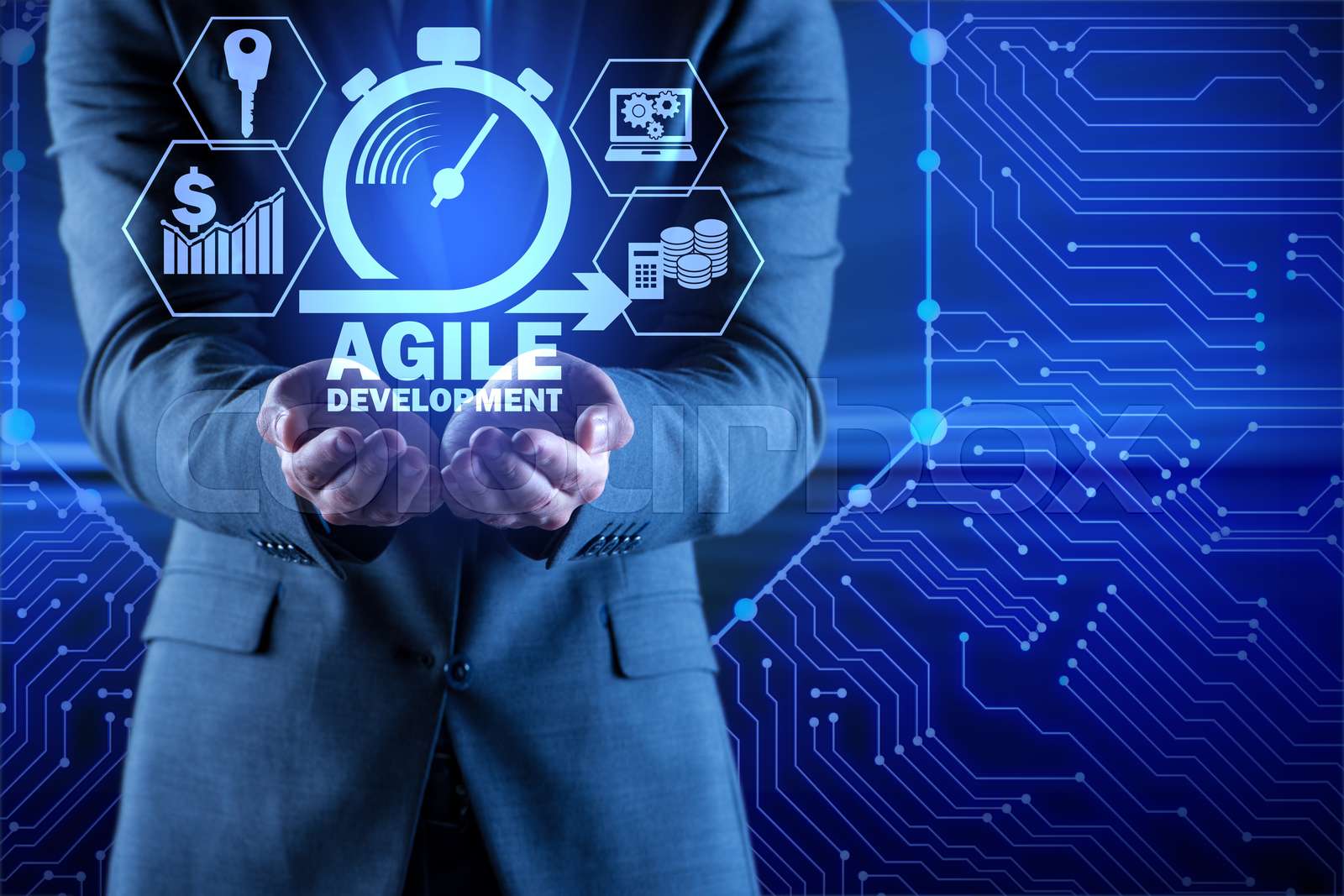 Concept of agile software development | Stock image | Colourbox