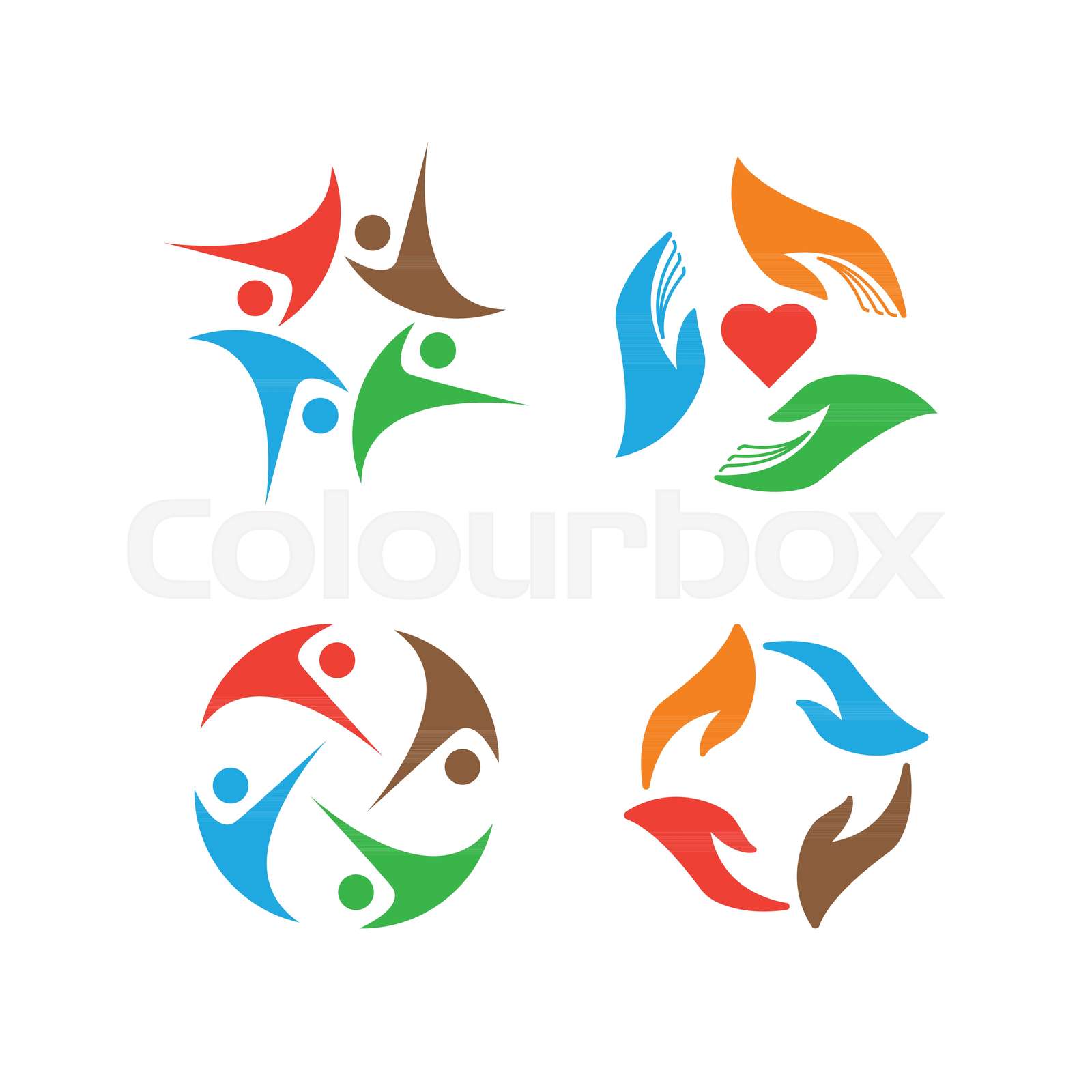 Community organization logo design template | Stock vector | Colourbox