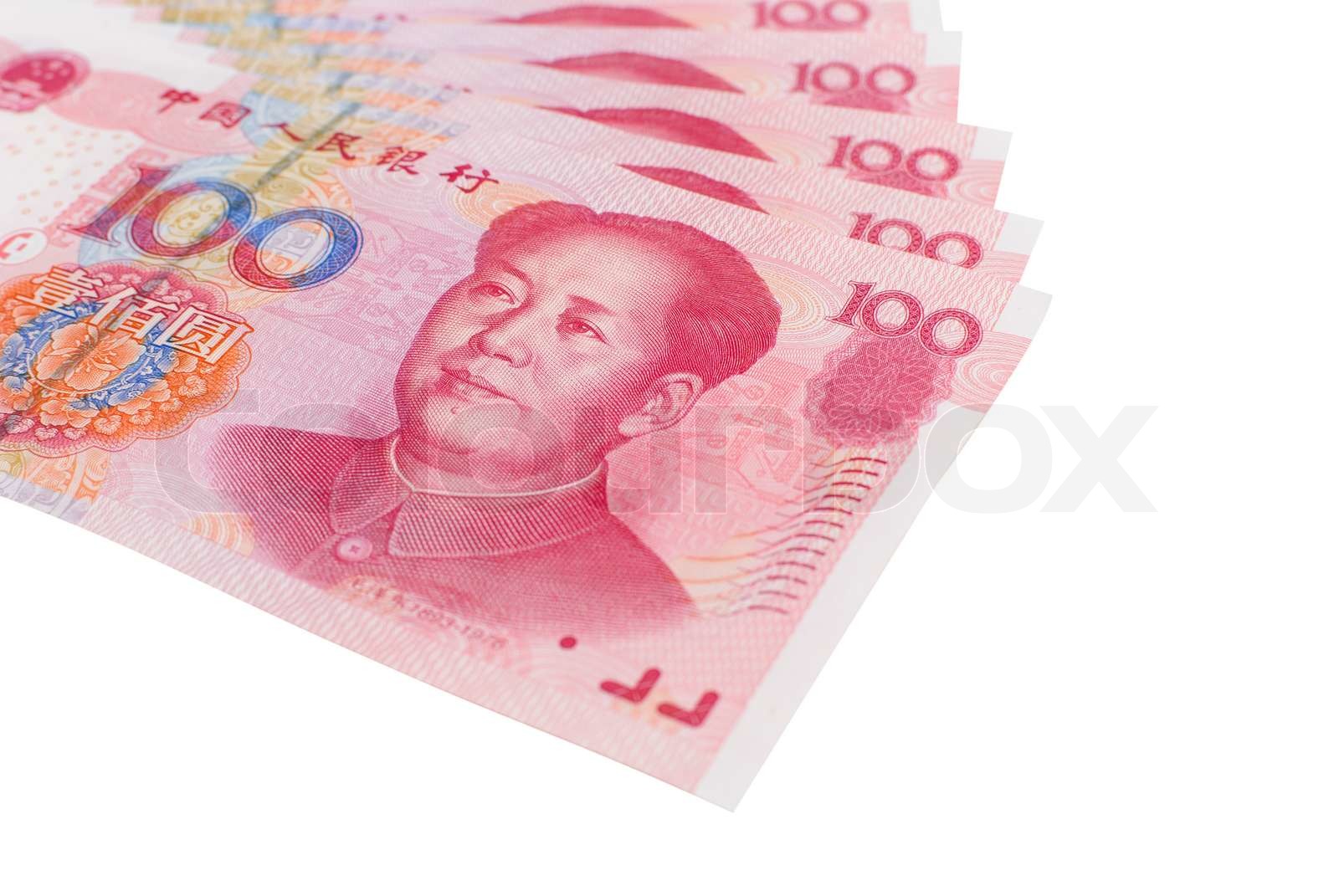 Stapel von Renminbi (RMB) Banknoten , 100 hundert Dollar | Stock Bild ...