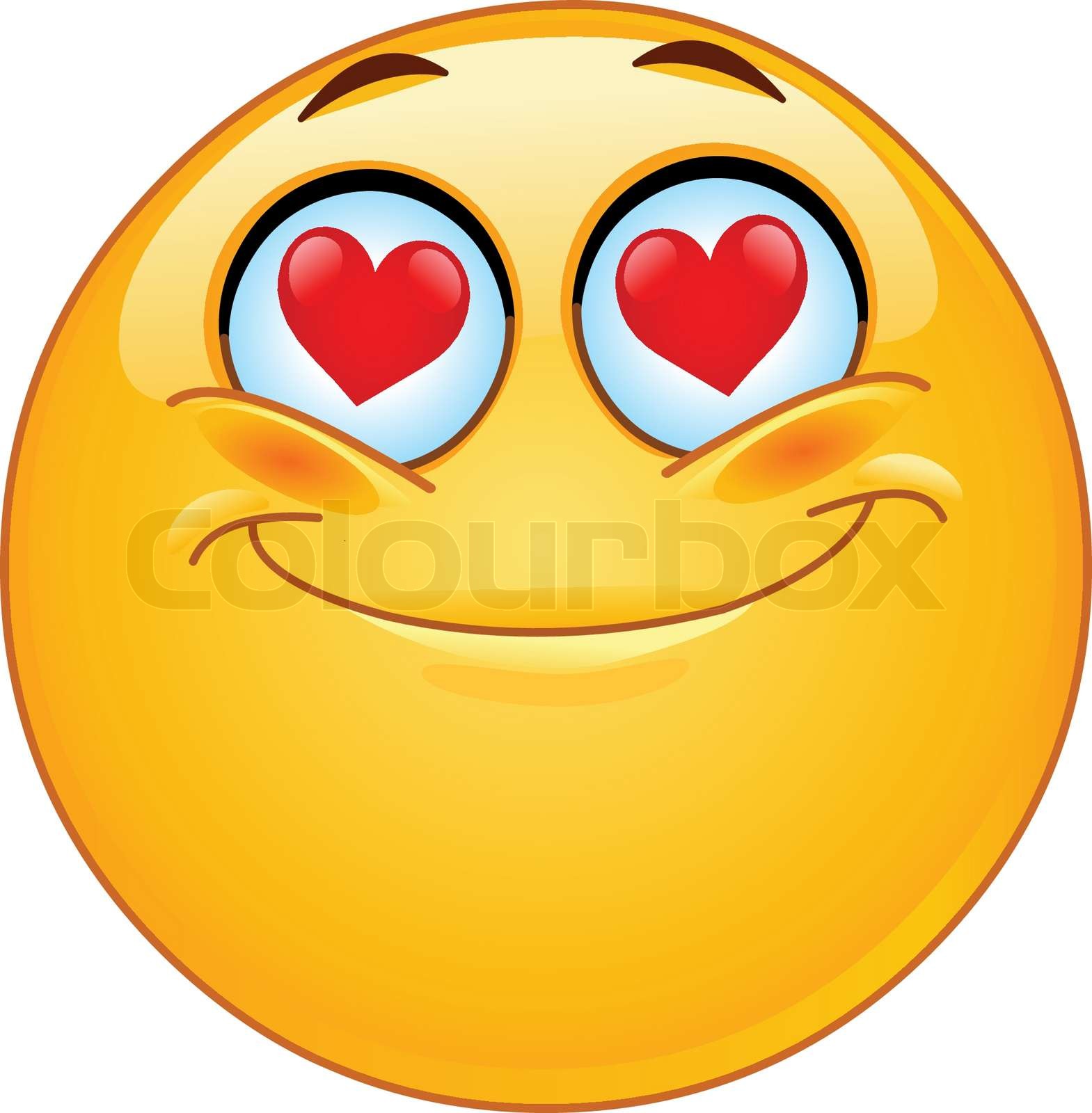 In Liebe emoticon | Stock-Vektor | Colourbox