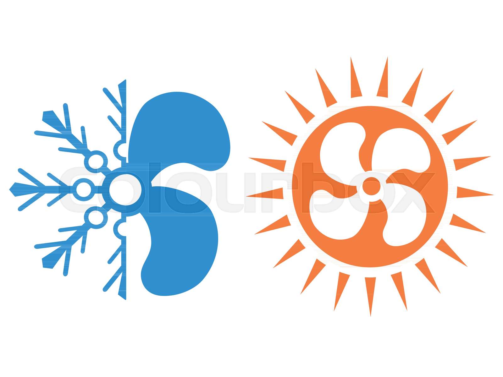 isolated simple air conditioner symbol icon logo from white background ...