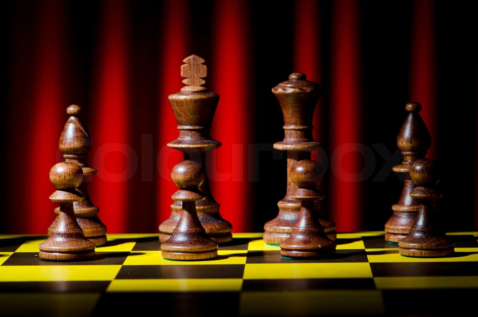 Concept of chess game with pieces | Stock image | Colourbox