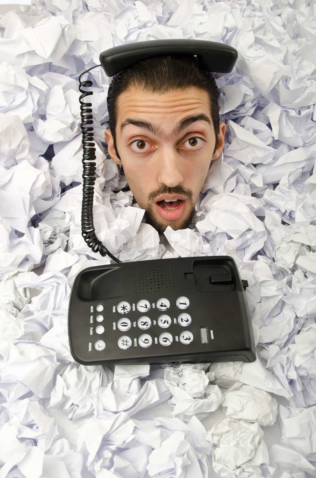 Man With Lots Of Waste Paper Stock Image Colourbox man-with-lots-of-waste-paper-stock-image-colourbox