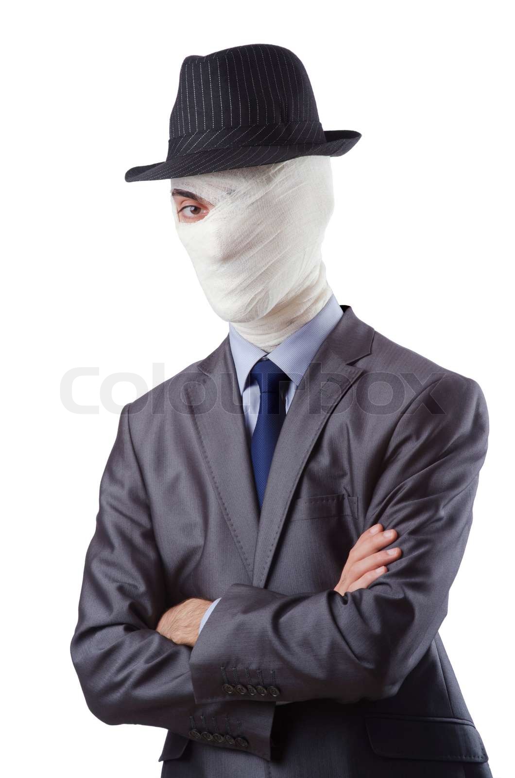 Man covered in medical bandages | Stock image | Colourbox
