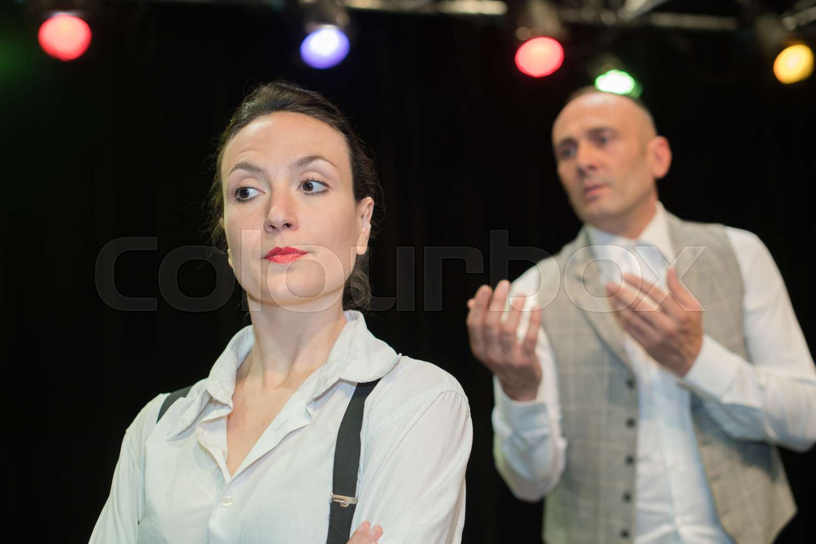 actors during a theater play | Stock image | Colourbox