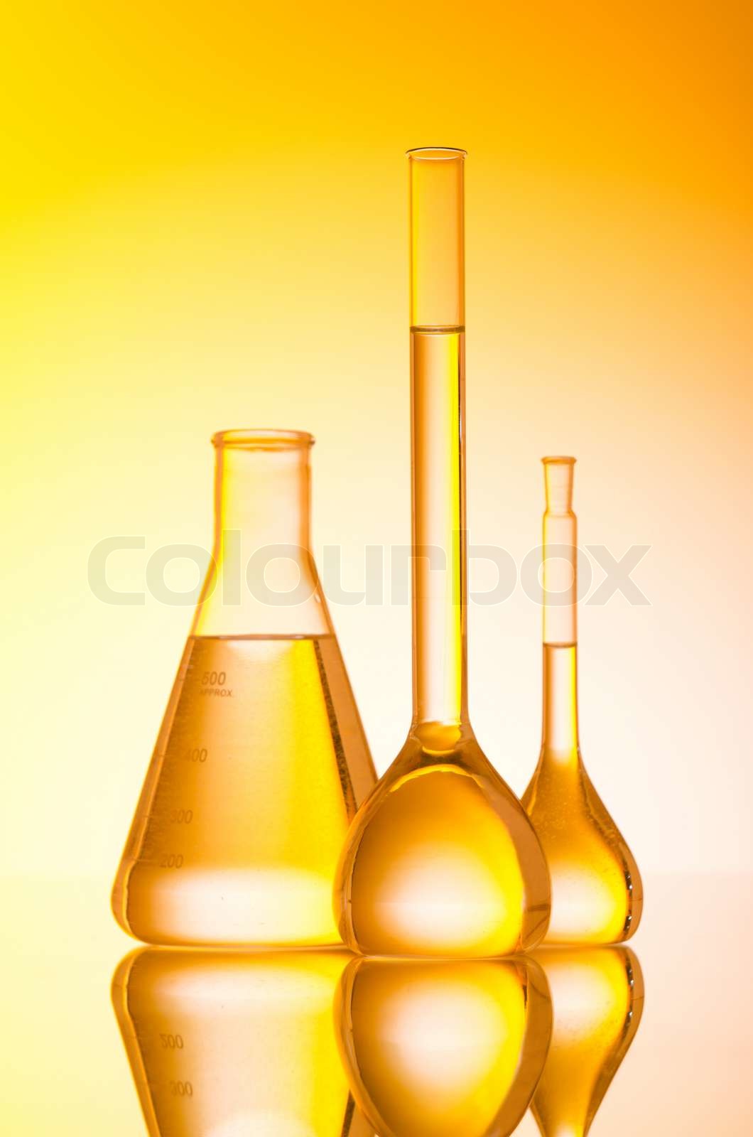 Chemical glass tubing in lab | Stock image | Colourbox