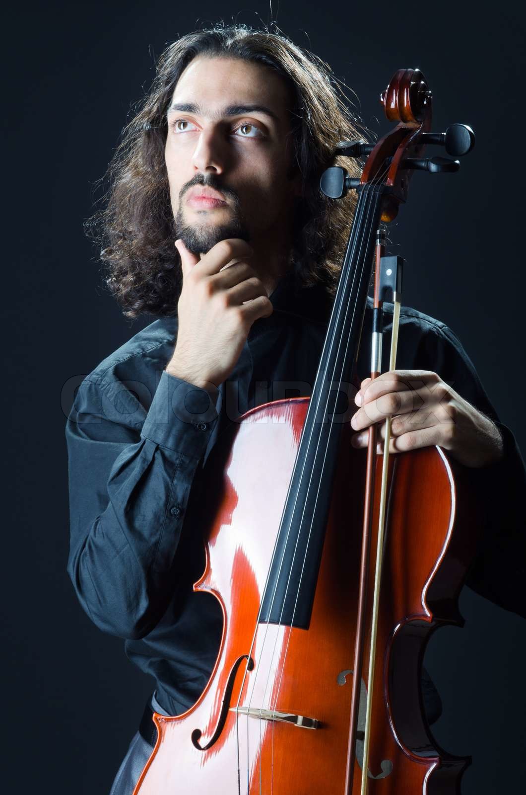 Man playing the cello | Stock image | Colourbox