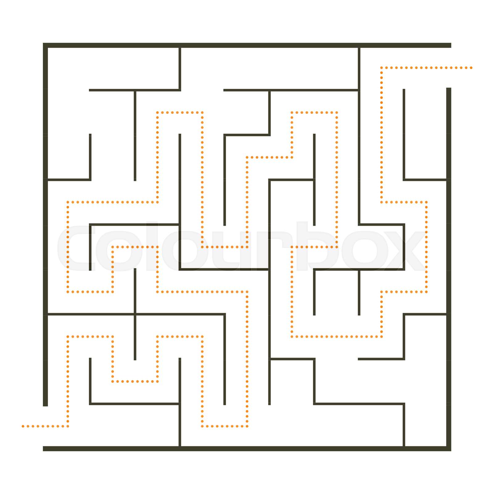 Simple maze | Stock vector | Colourbox