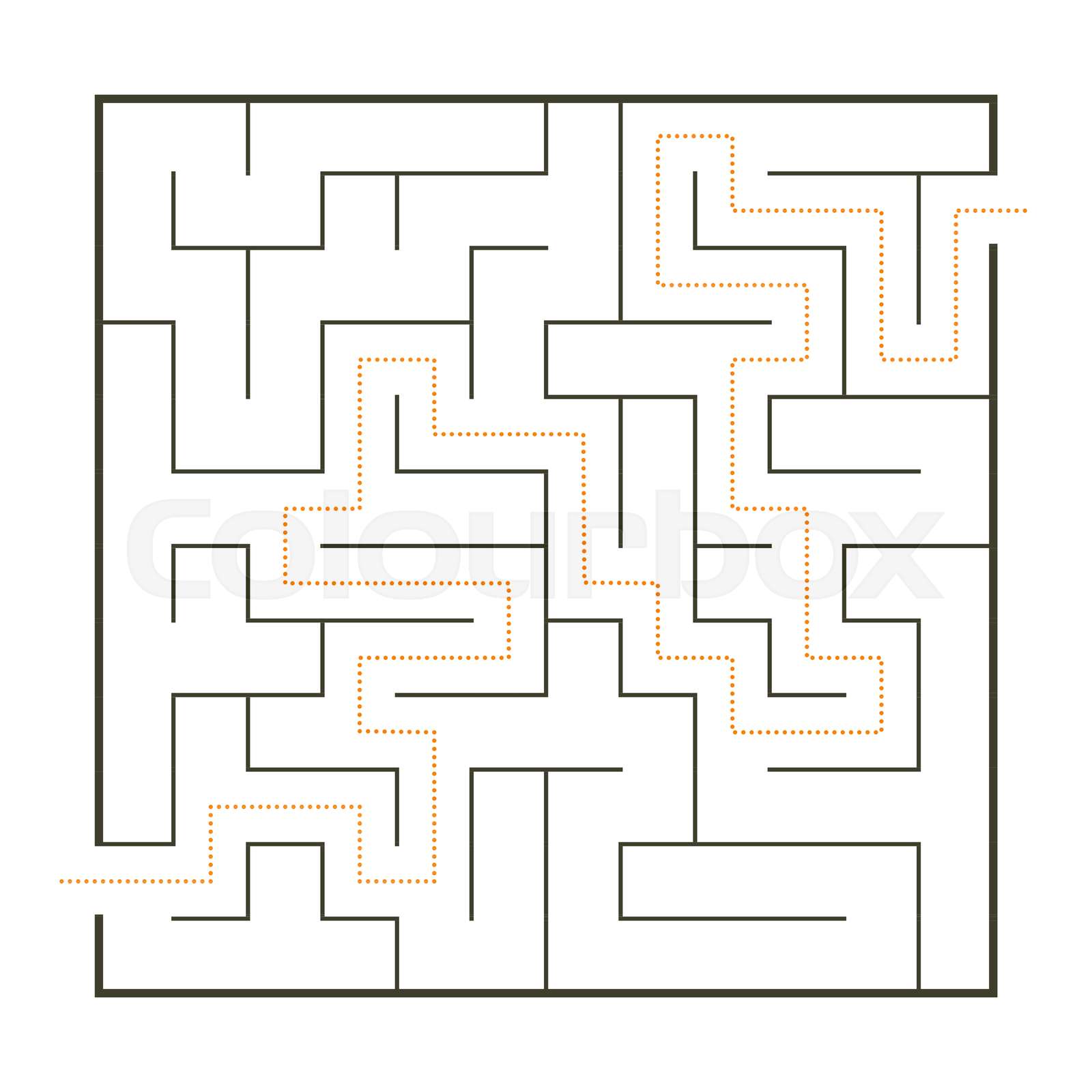 Simple maze | Stock vector | Colourbox