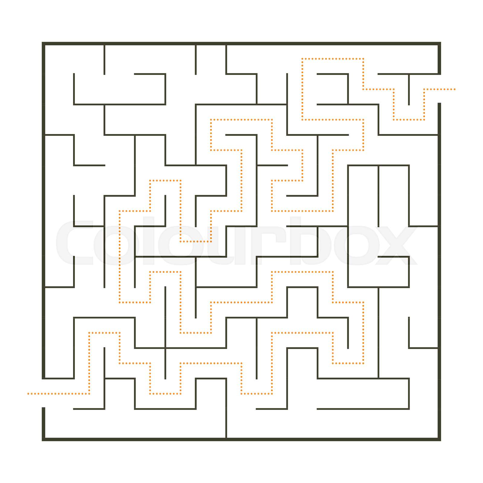 Simple maze | Stock vector | Colourbox