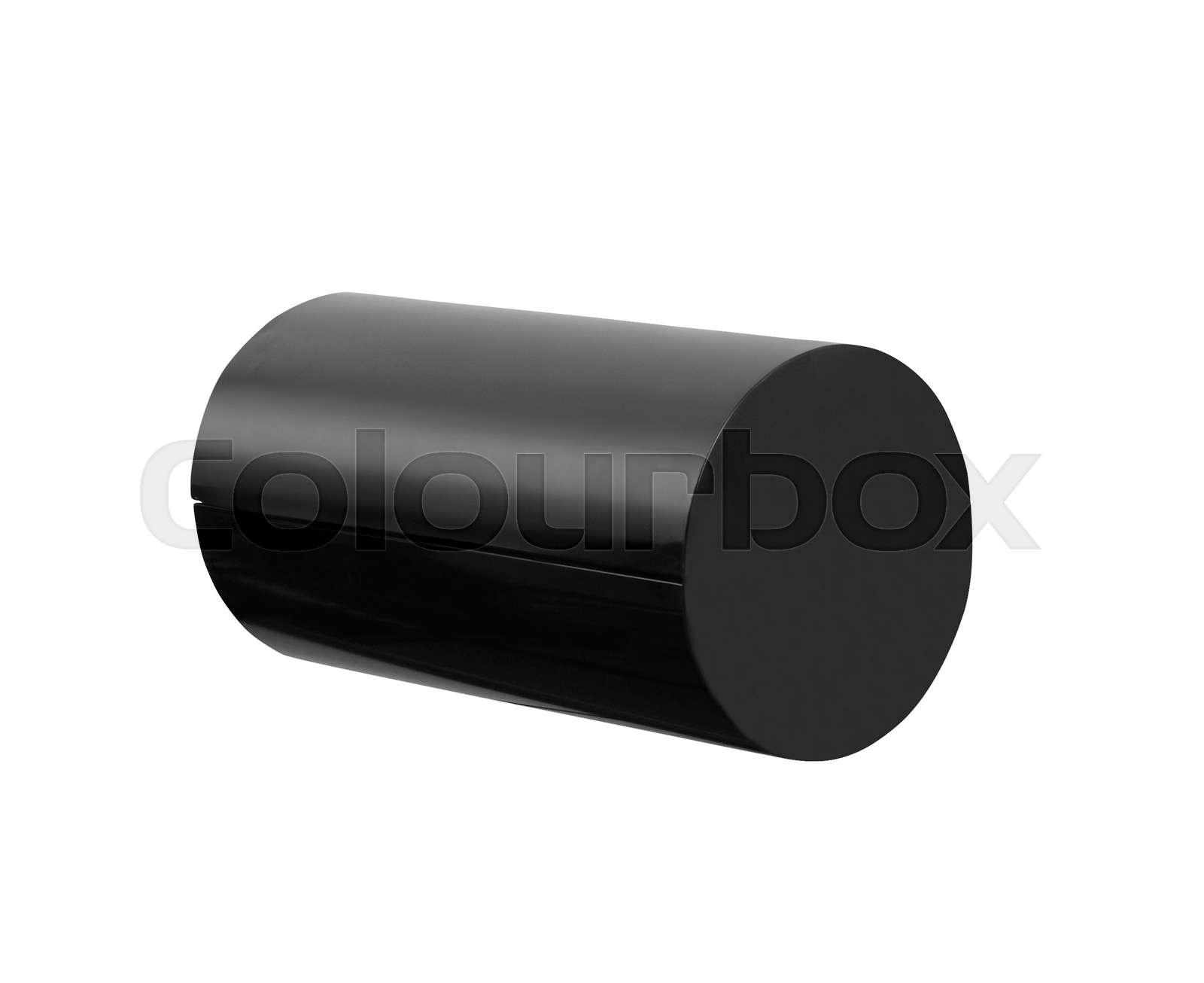 White metal barrel isolated on white | Stock image | Colourbox