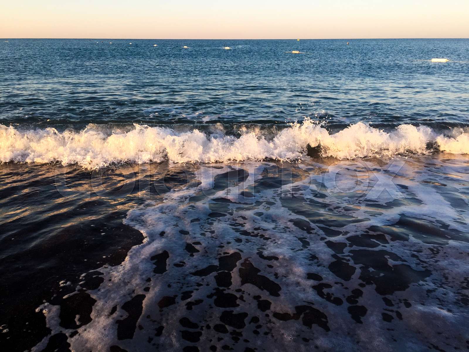 Breaking wave background | Stock image | Colourbox