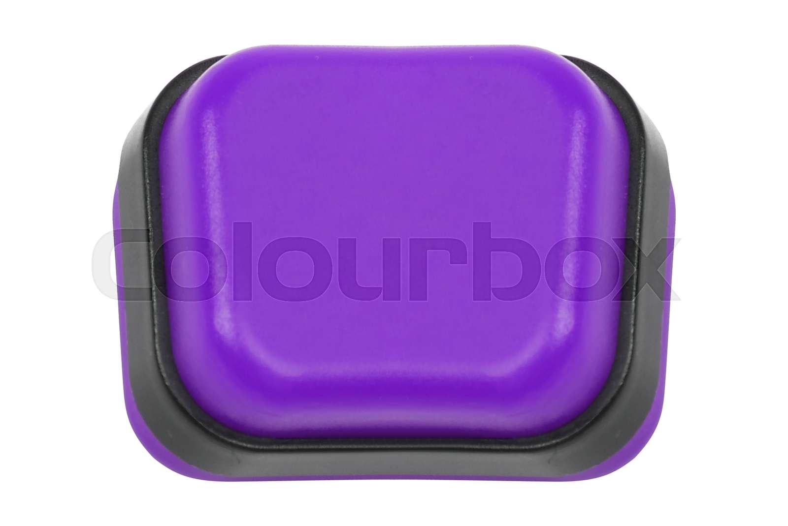 purple push button isolated | Stock image | Colourbox