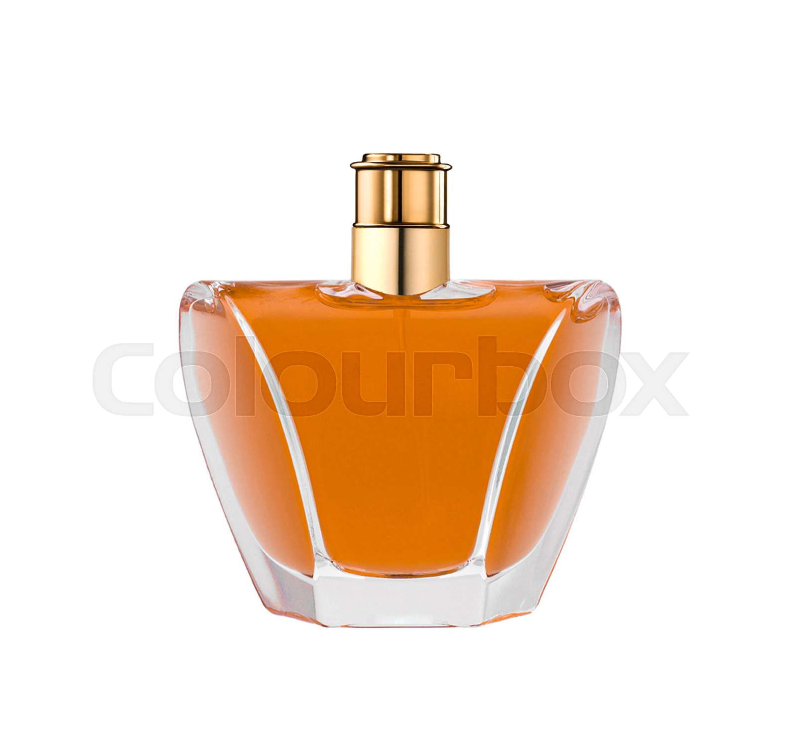 yellow perfume bottle | Stock image | Colourbox