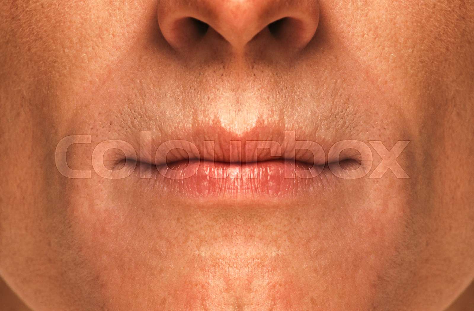 men's lips | Stock image | Colourbox
