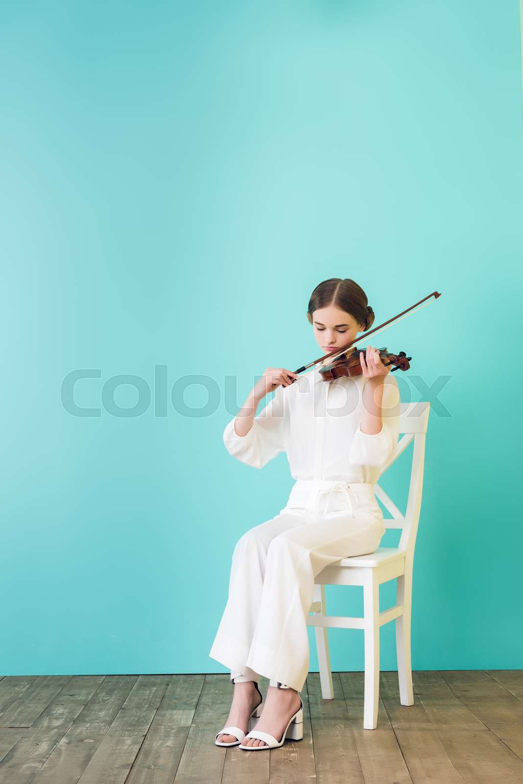 Violinist Sitting