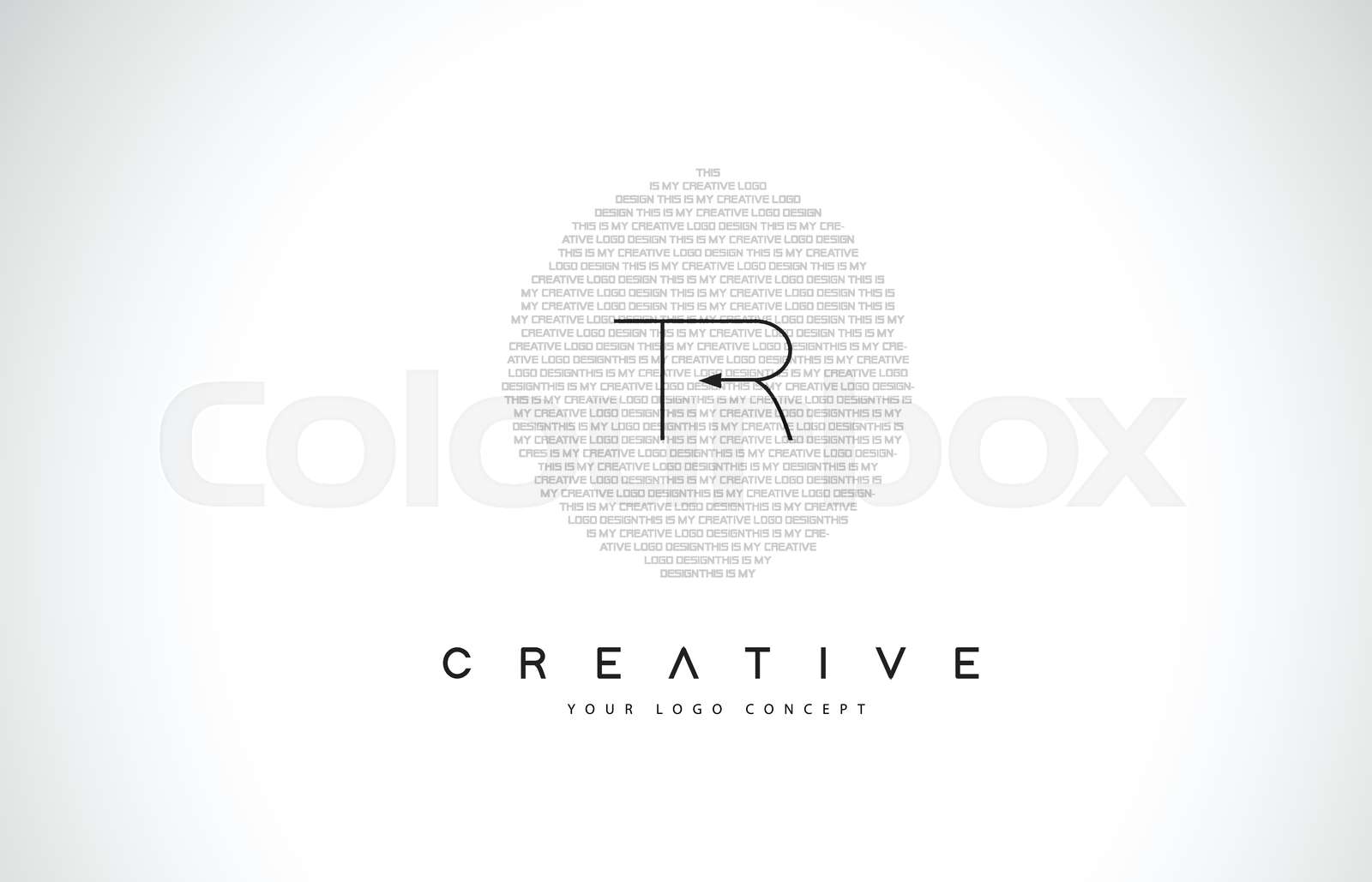TR T R Logo Design with Black and White Creative Text Letter Vector ...