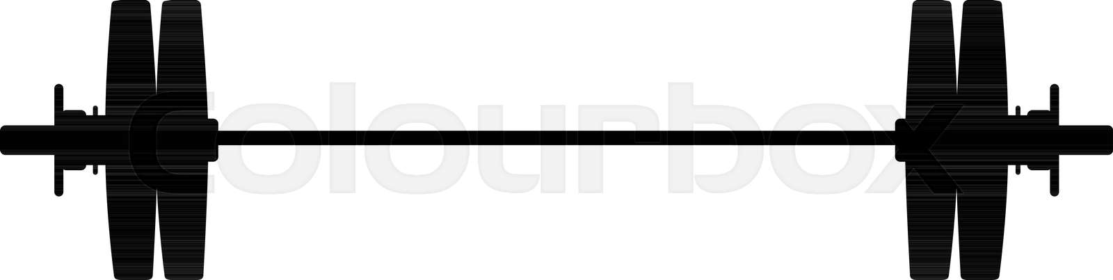 barbell weight lifting | Stock vector | Colourbox