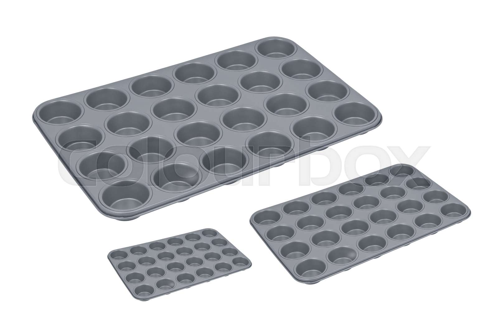 Baking Forms Isolated Stock Image Colourbox