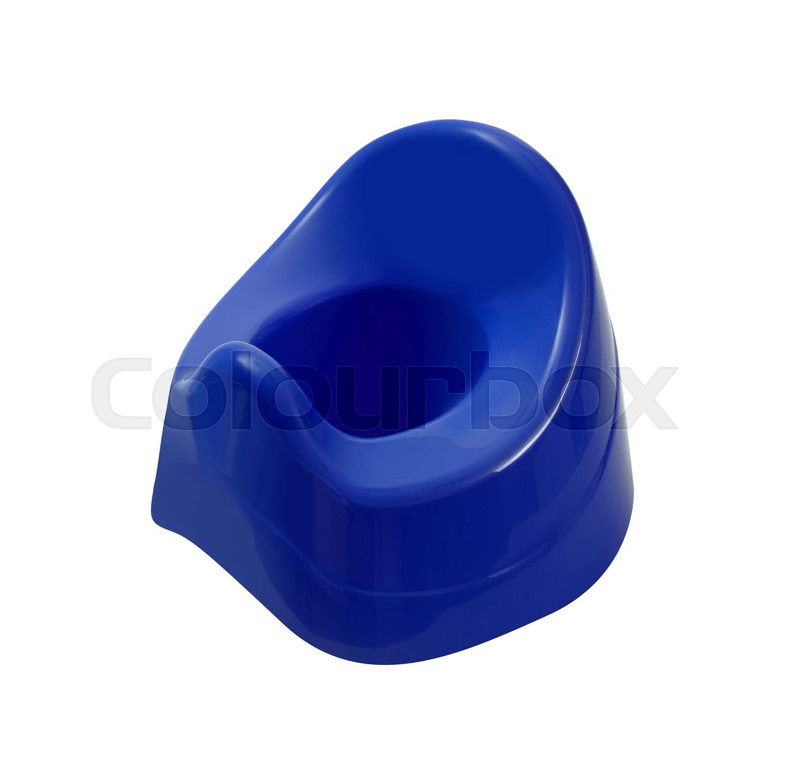 Blue potty isolated | Stock image | Colourbox