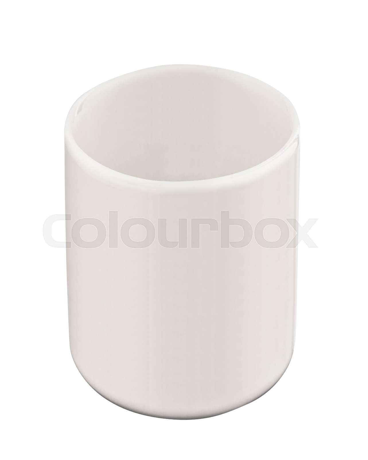 white cup isolated | Stock image | Colourbox