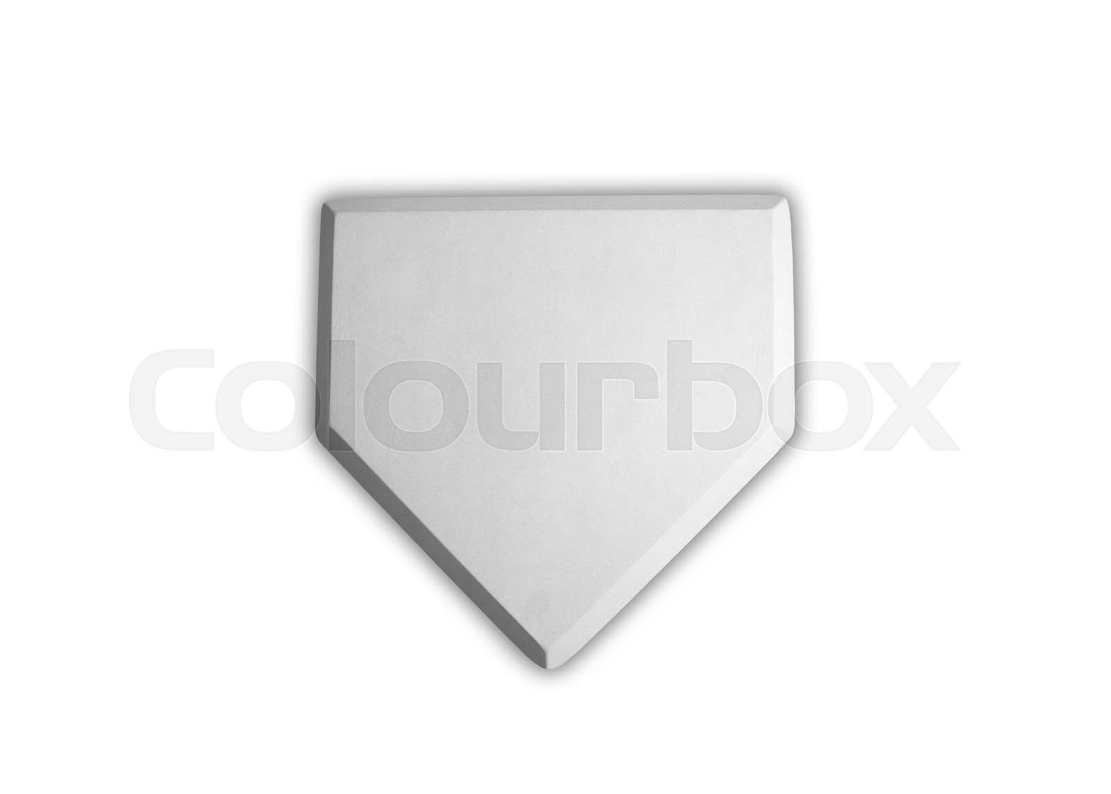 Baseball home plate base | Stock image | Colourbox