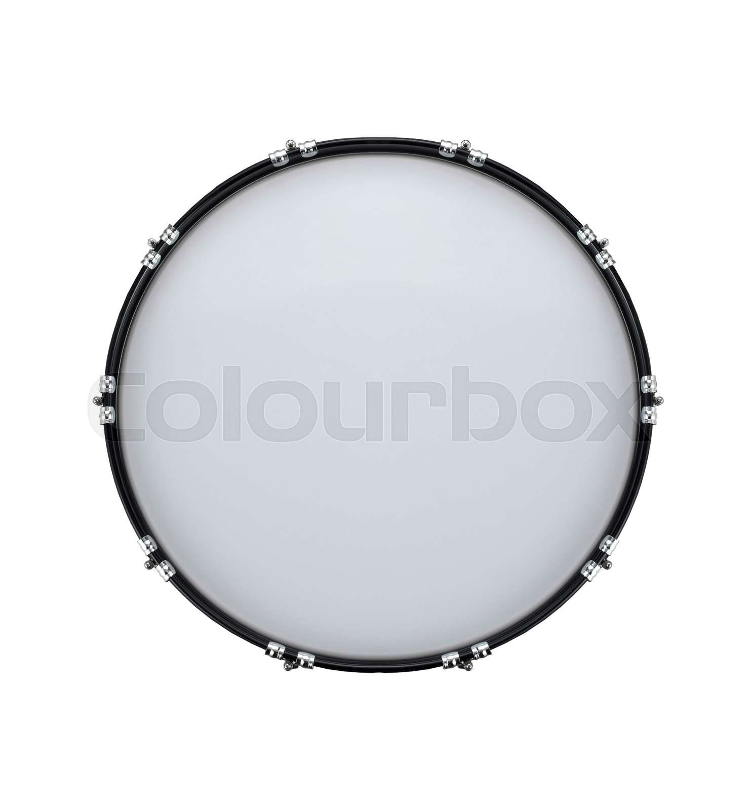 Bass Drum Isolated On White Stock Image Colourbox