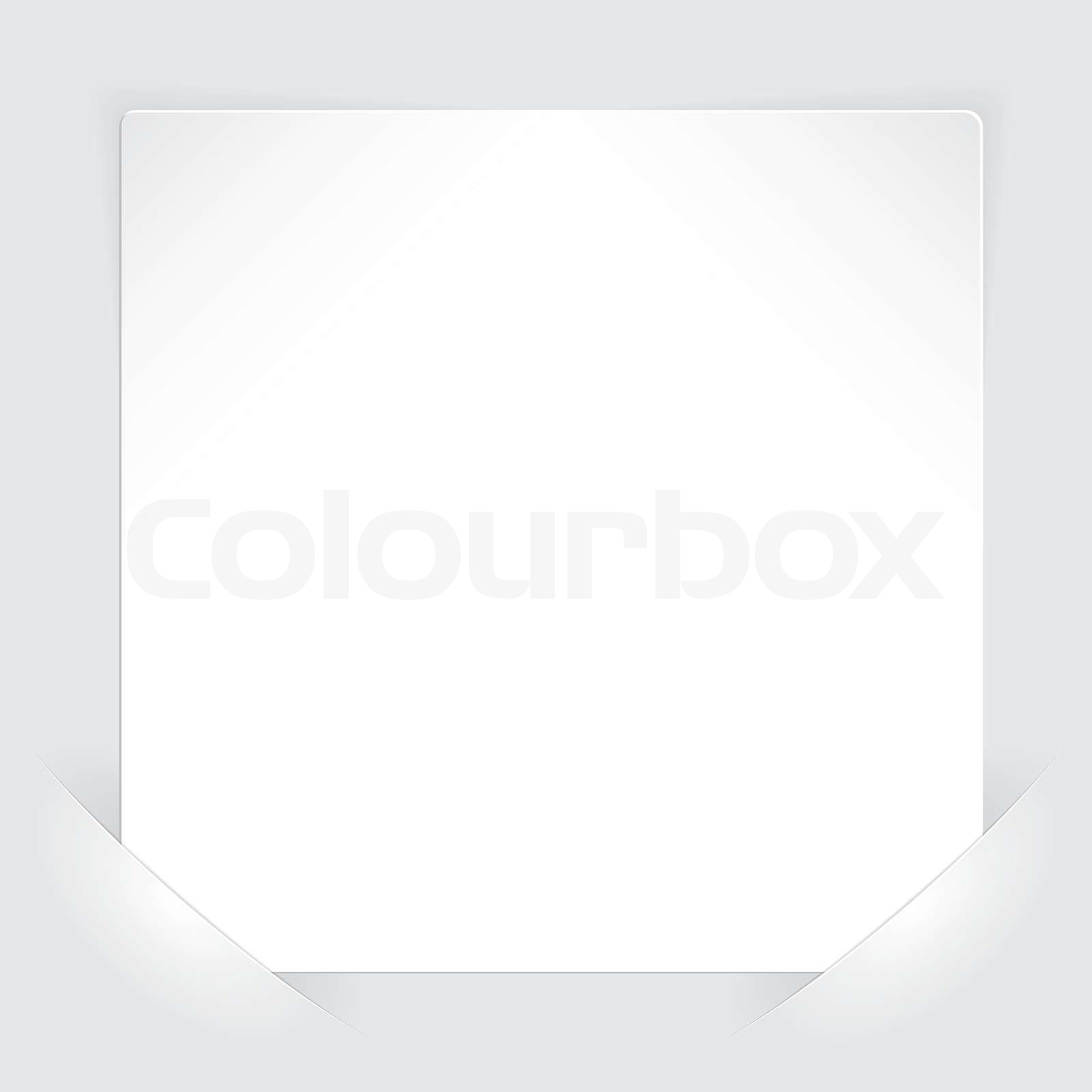 Weißes Blatt Papier für Ihren Text oder Fotos, montiert in den ...